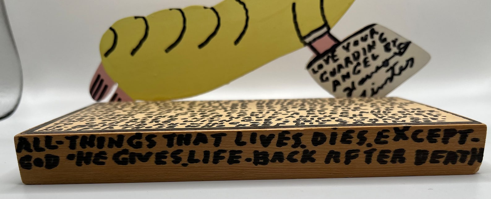 Reverend Howard Finster Original 1991 Wood Cut Out Guardian Angel - Etsy