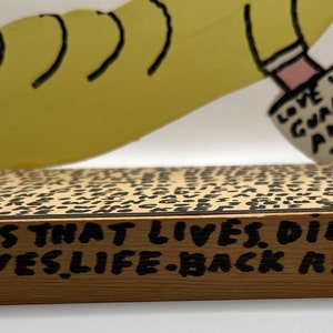 Reverend Howard Finster Original 1991 Wood Cut Out Guardian Angel - Etsy