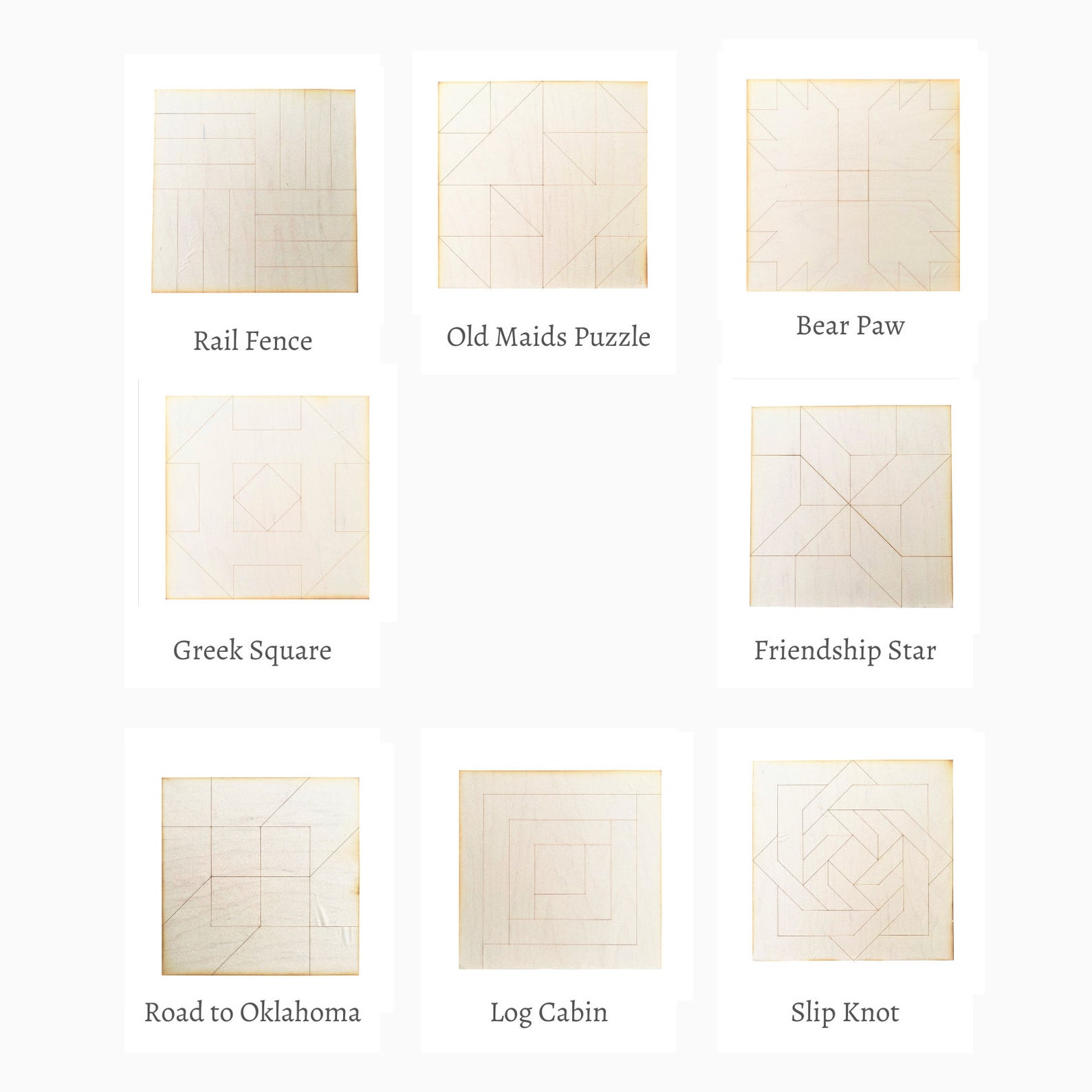 HST Star Wooden Barn Quilt Block, Half Square Triangle DIY Kits for ...