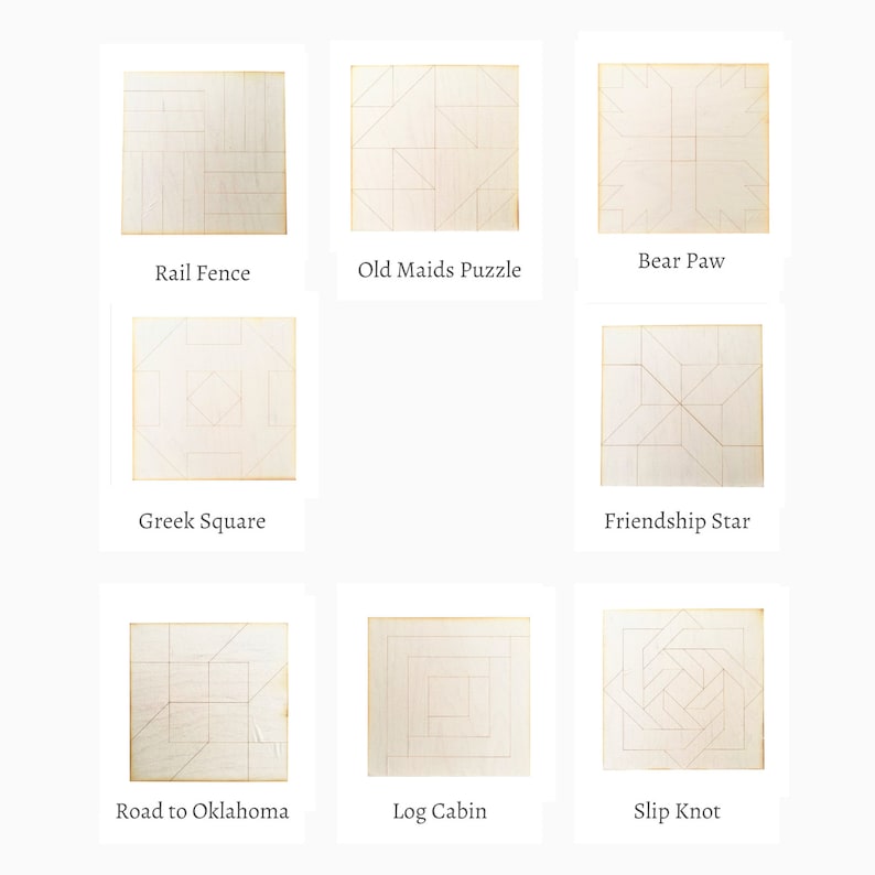 HST Star Wooden Barn Quilt Block Half Square Triangle DIY - Etsy