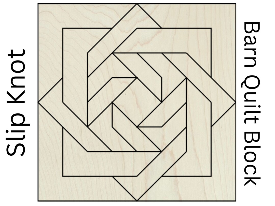Slip Knot Wooden Barn Quilt Block, DIY Kits for Adults Unfinished Barn ...
