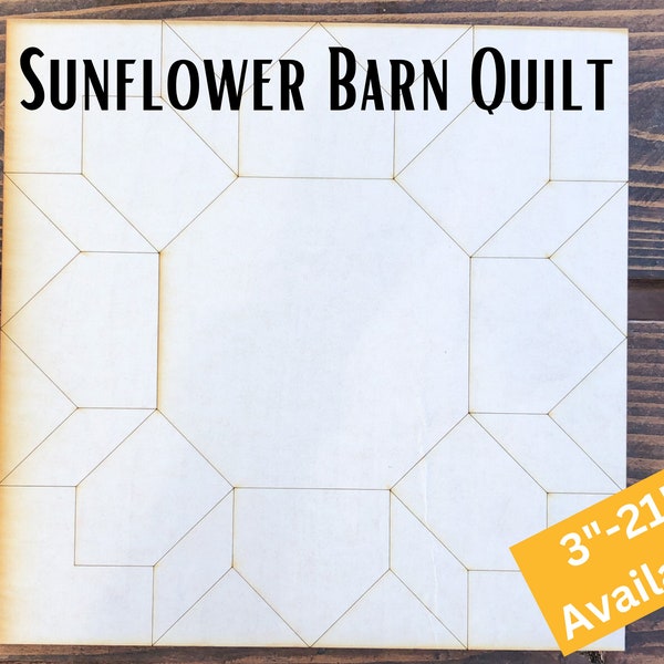 Sunflower Barn Quilt Pattern - Etsy