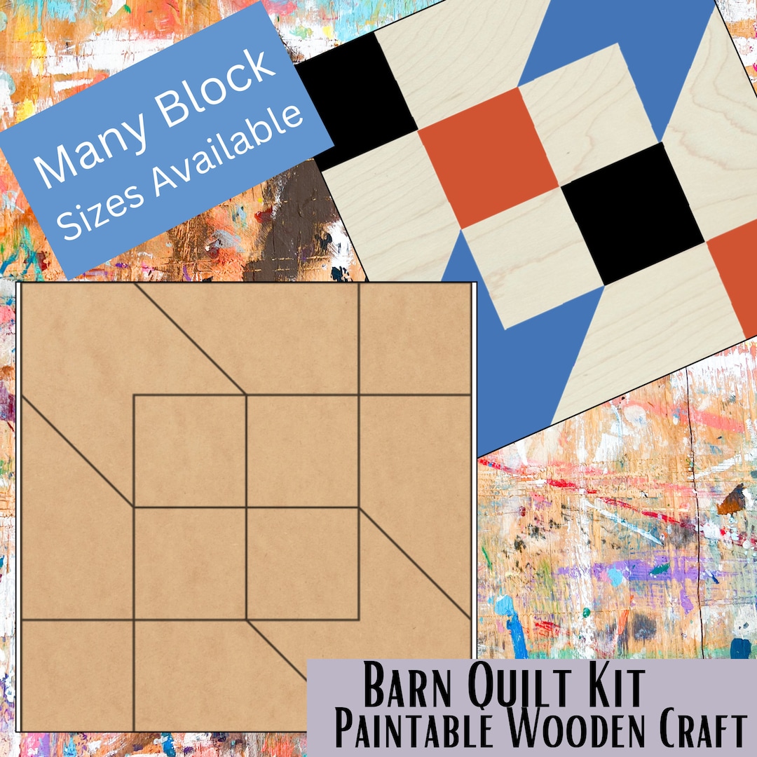 Wooden Barn Quilt Kit, Road to Oklahoma Quilt Block, Arkansas ...