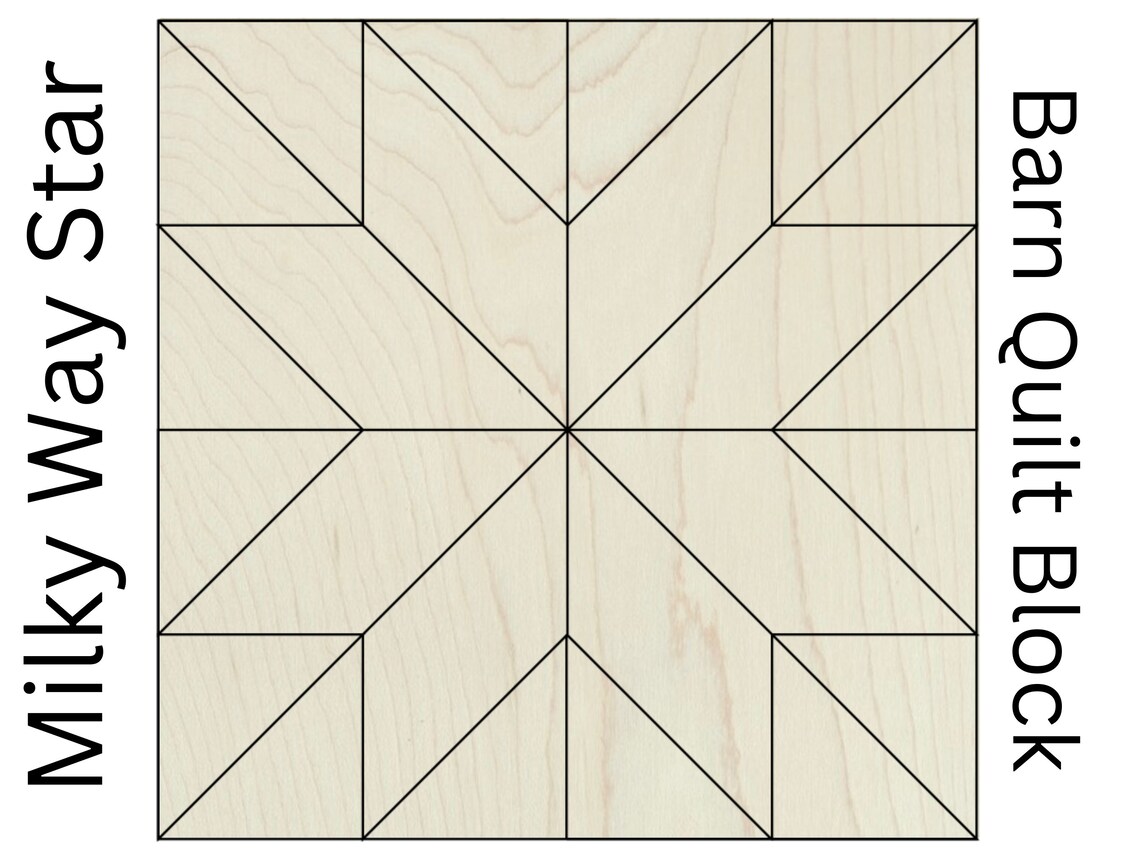 Milky Way Star Wooden Barn Quilt Block DIY Kits for Adults - Etsy