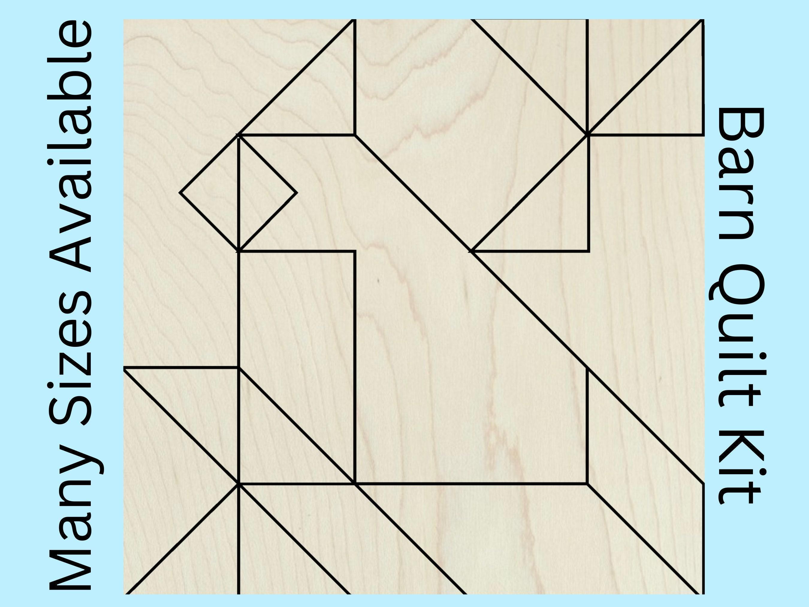 Blue Jay Wooden Barn Quilt Block: Unfinished DIY Kit | DIY Barn Quilt ...