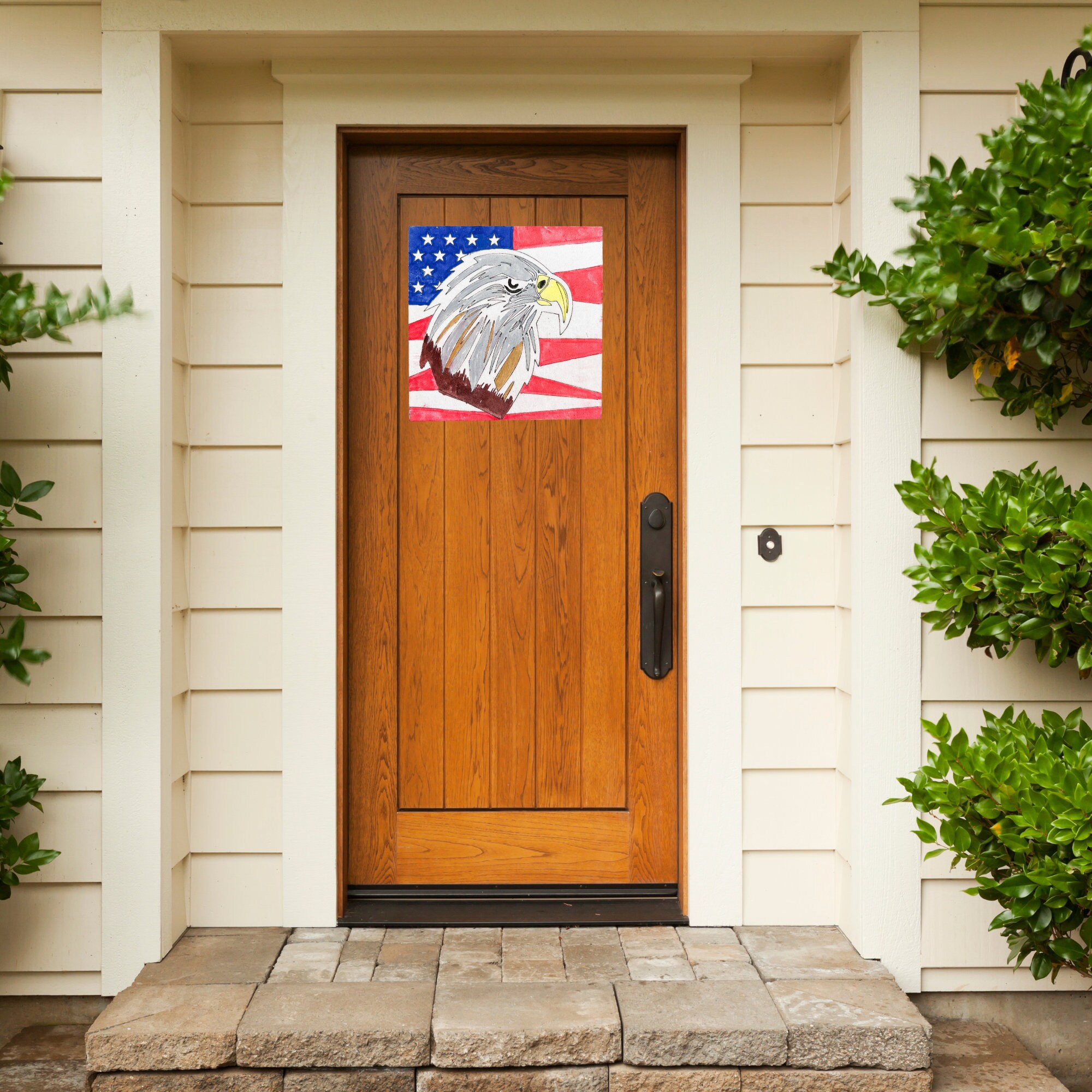 Bald Eagle Barn Quilt Pattern, Patriotic Quilt Block, 4th of July Barn ...
