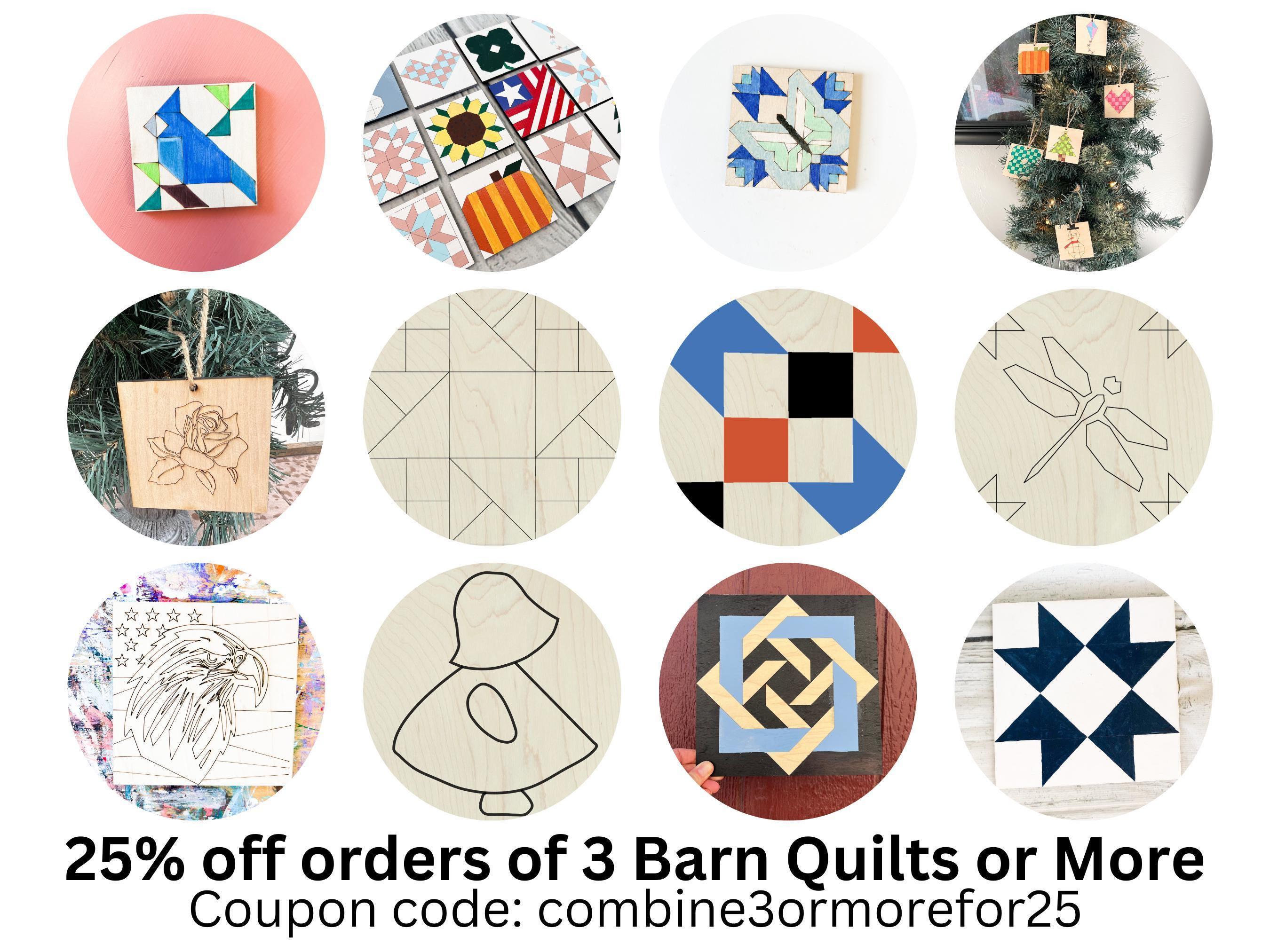 Bald Eagle Barn Quilt Pattern: Patriotic DIY Kit for Adults - Etsy