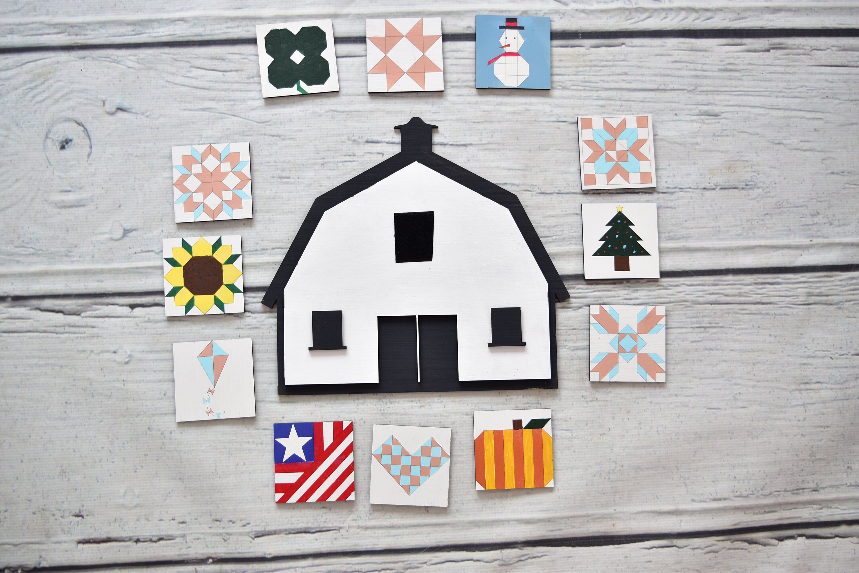 Barn Quilt Block Interchangeable Sign DIY Kits for Adults - Etsy