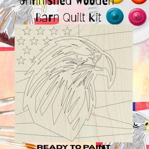 Bald Eagle Barn Quilt Pattern: Patriotic DIY Kit for Adults - Etsy