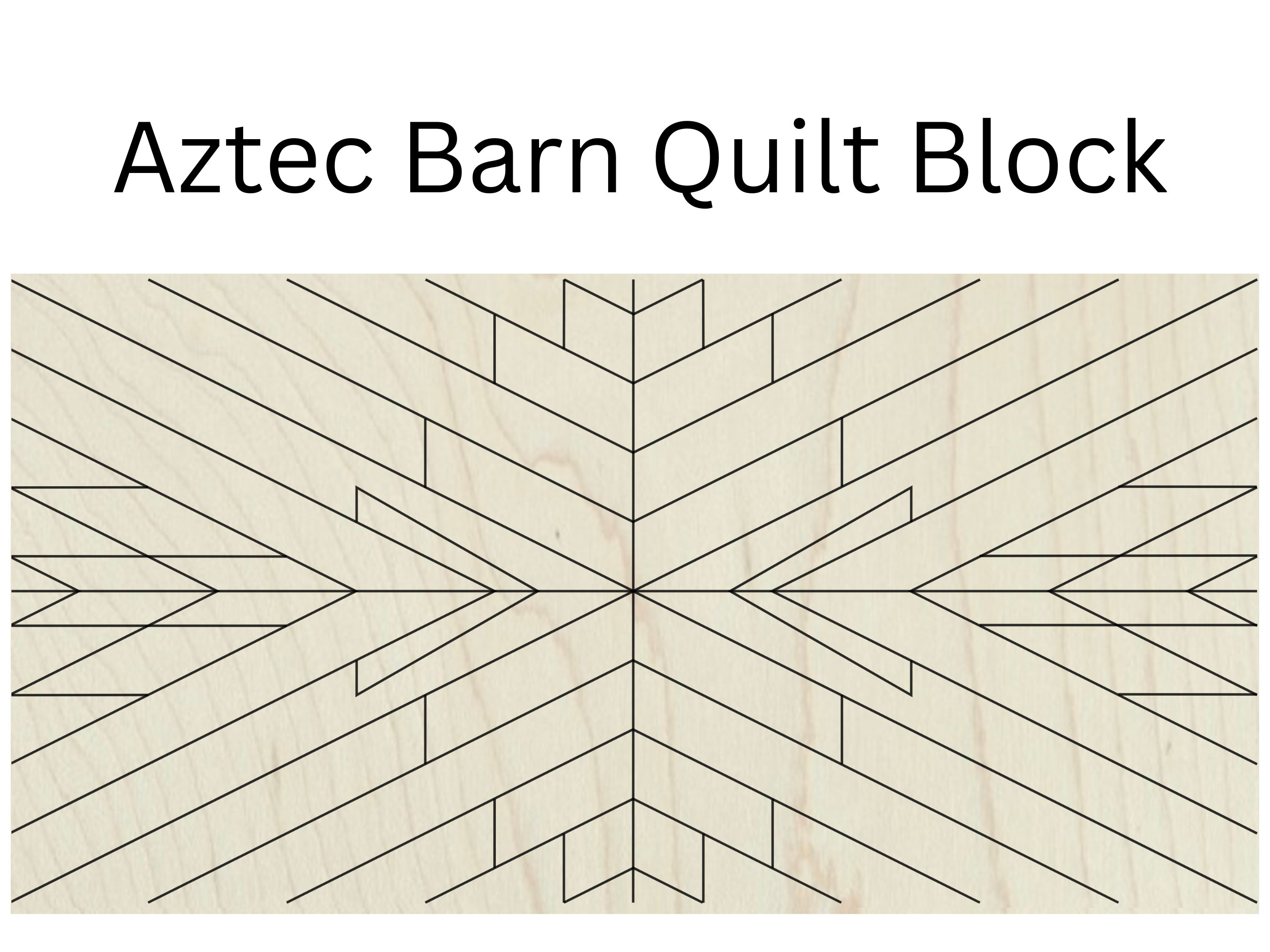 Aztec Barn Quilt Pattern to Paint, Rectangle Quilt Block, Many Sizes ...
