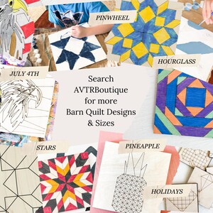 Bald Eagle Barn Quilt Pattern, Patriotic Quilt Block, 4th of July Barn ...