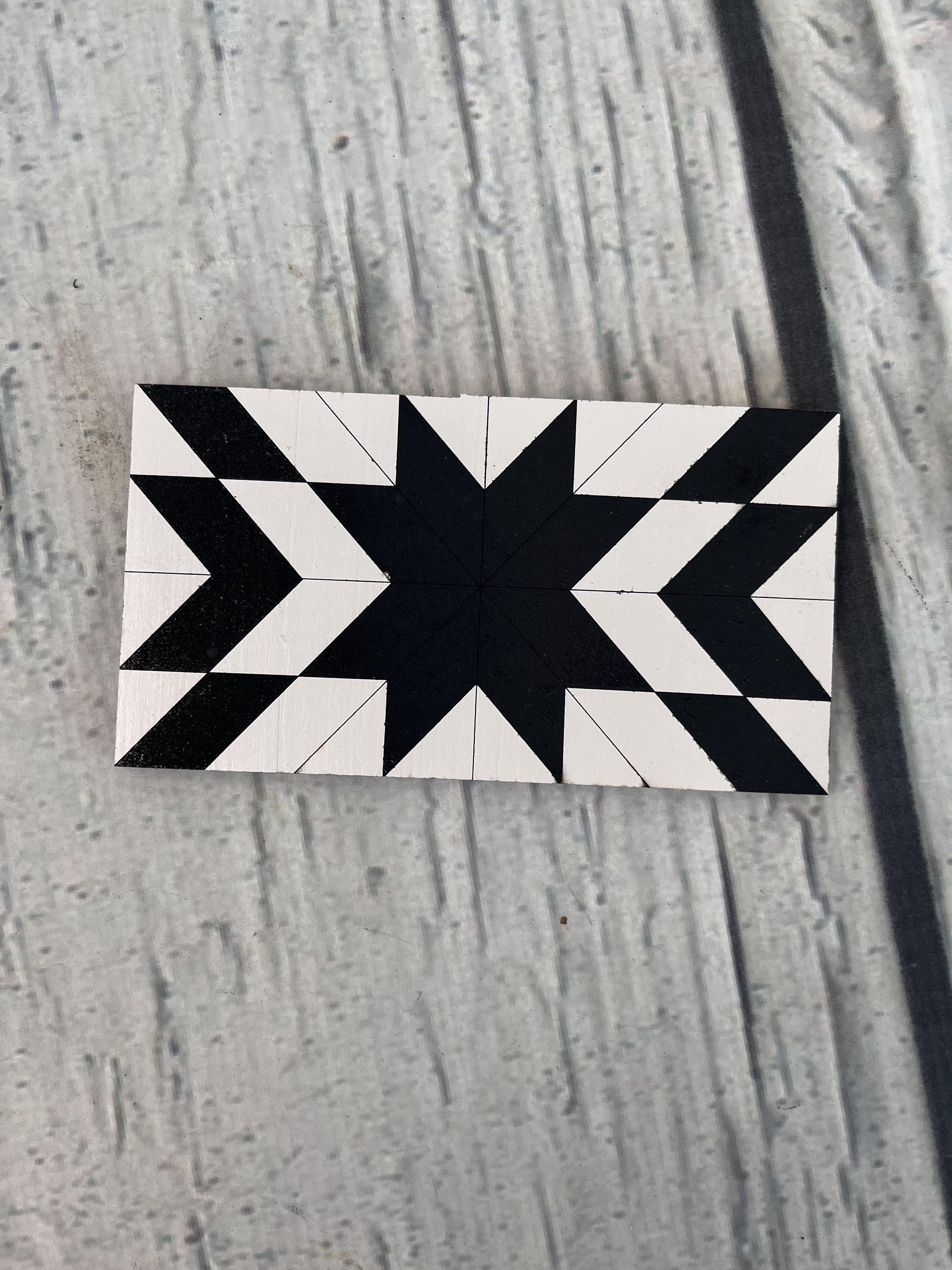 Aztec Wooden Barn Quilt Block, Rectangle DIY Kits for Adults Unfinished ...