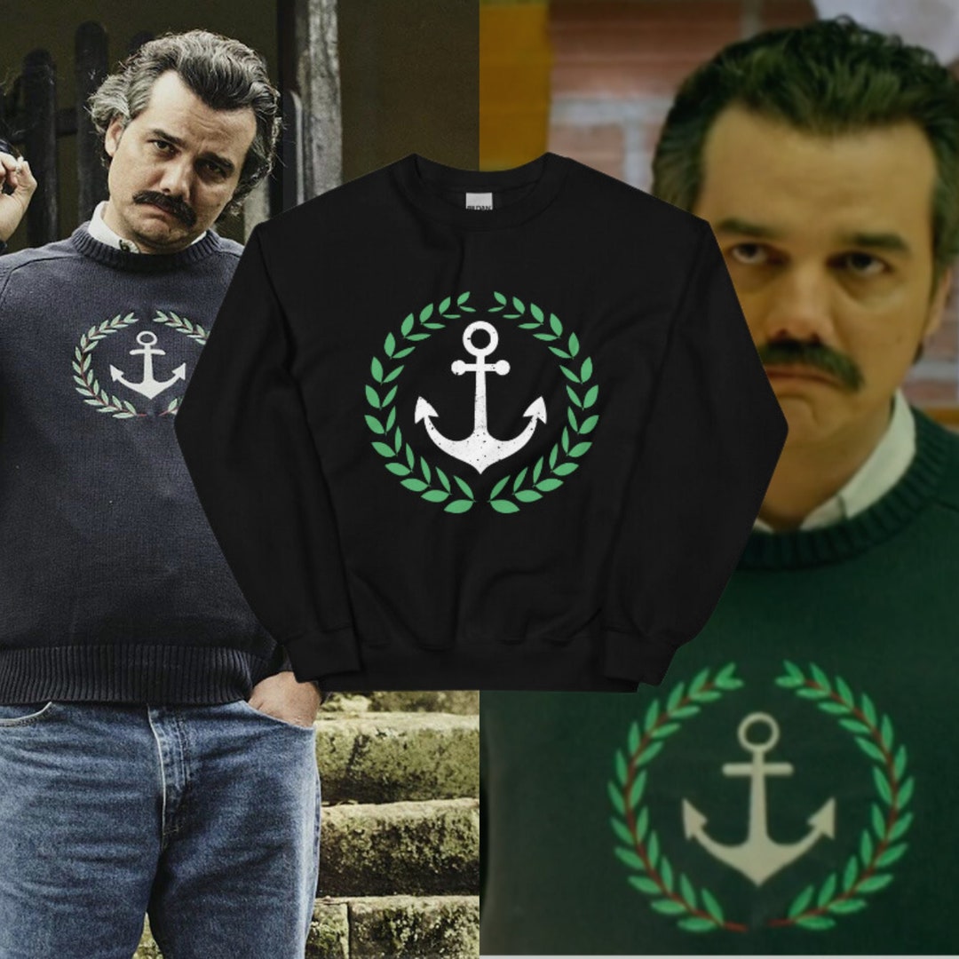 Anchor With Laurel Wreath From TV Show Narcos - Pablo Escobar Jumper ...