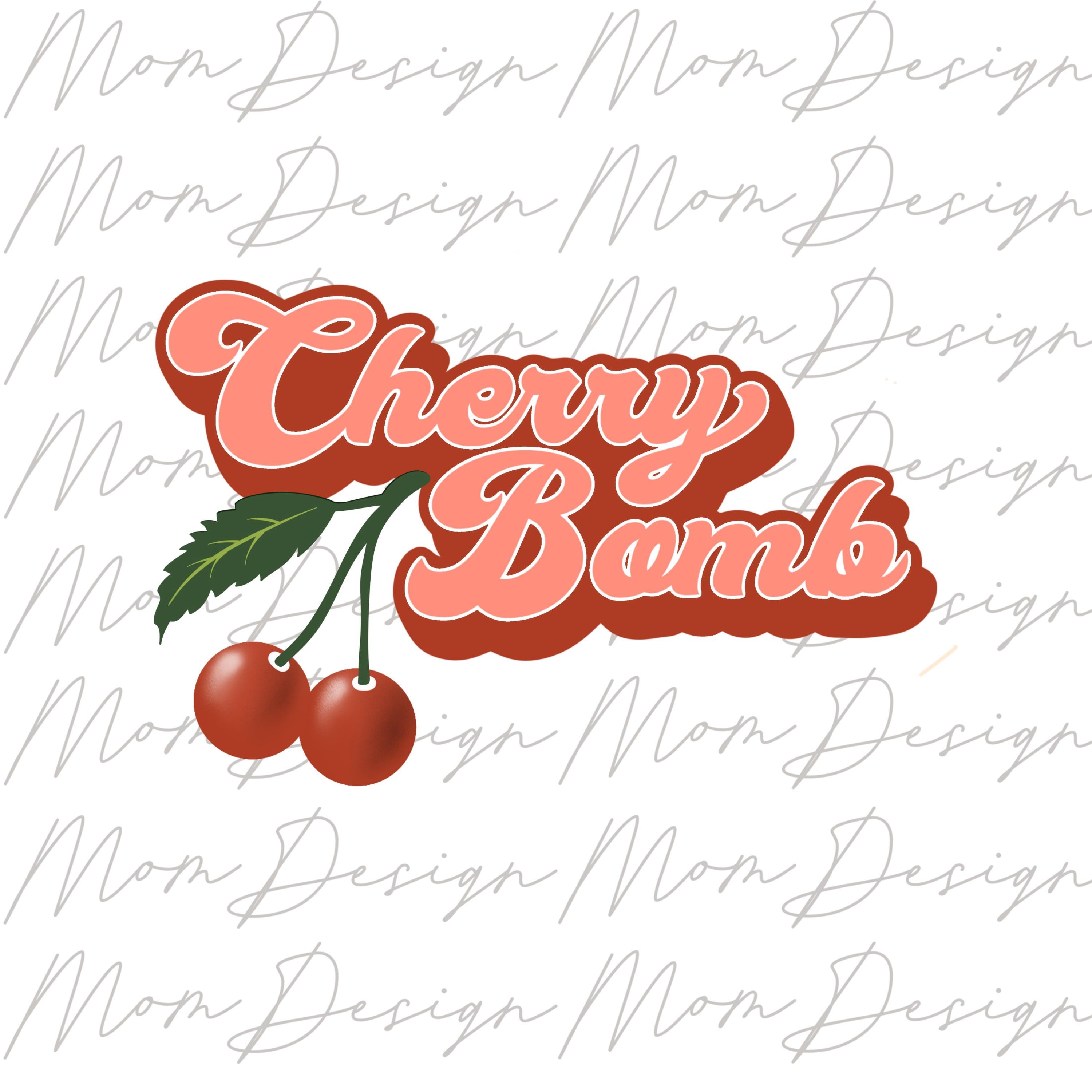 Cherry Bundle Design PNG | Retro Summer Cherries Sublimation for Print ...