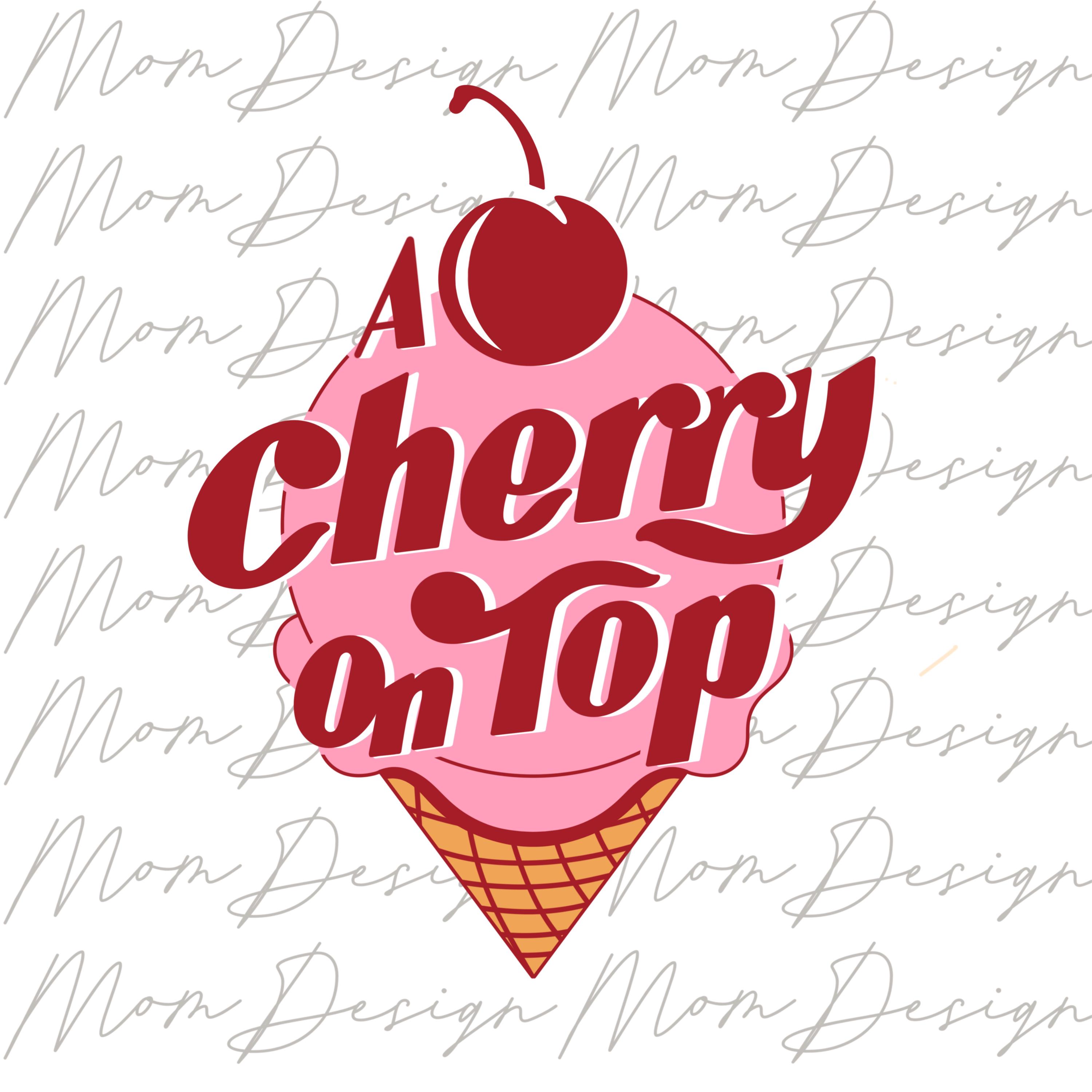 Cherry Bundle Design PNG | Retro Summer Cherries Sublimation for Print ...