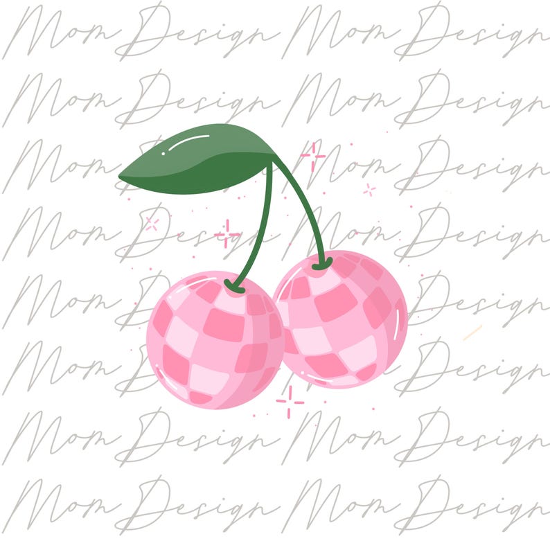 Cherry Bundle Design PNG | Retro Summer Cherries Sublimation for Print ...