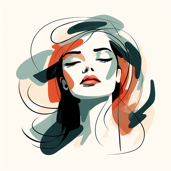 Woman Line Art - Etsy