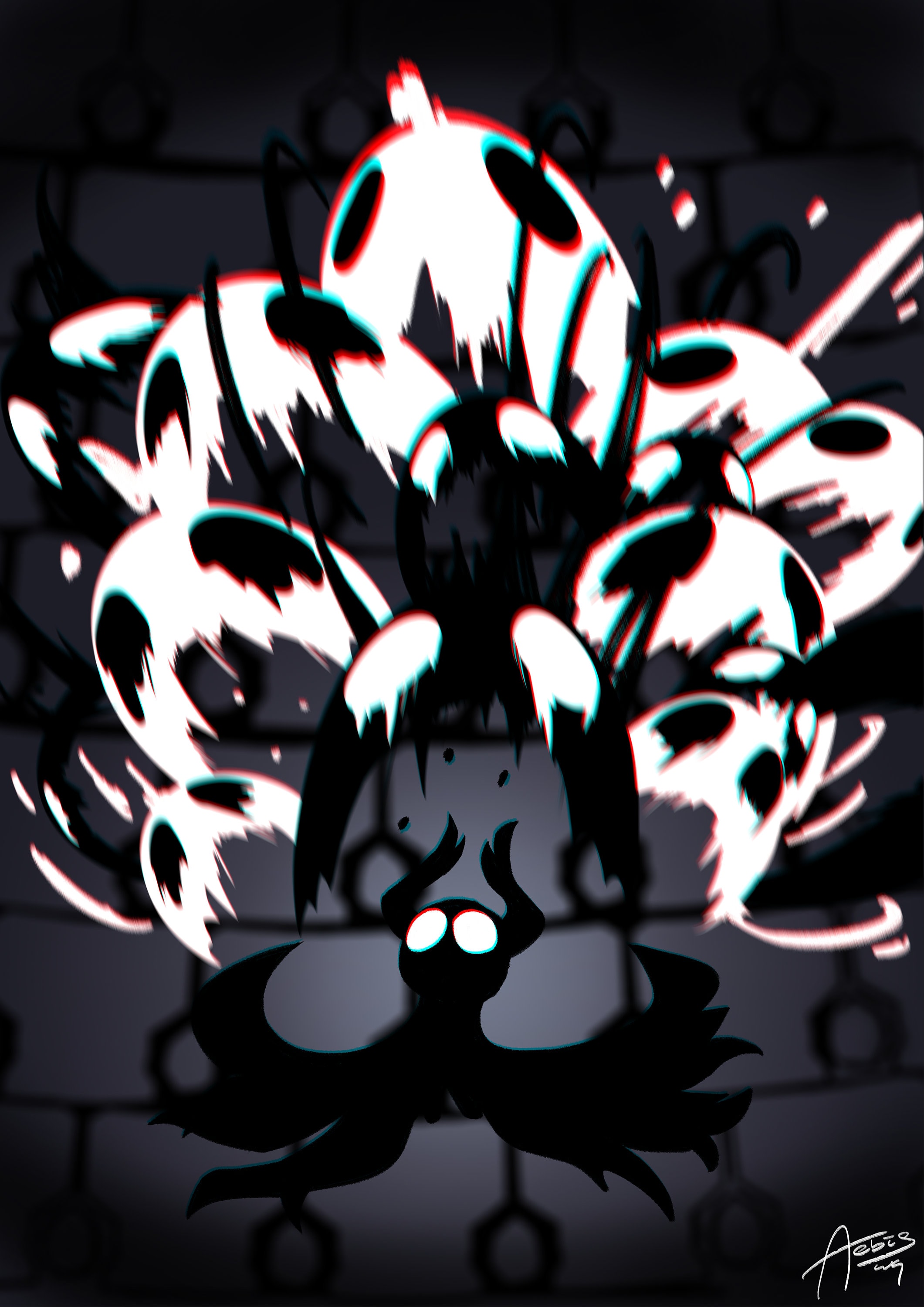 Hollow Knight Abyssal Shriek Print - Etsy