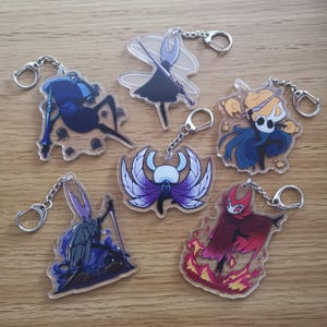 Hollow Knight Keychains - Etsy