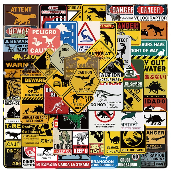 Danger Sign Jurassic Park - Etsy