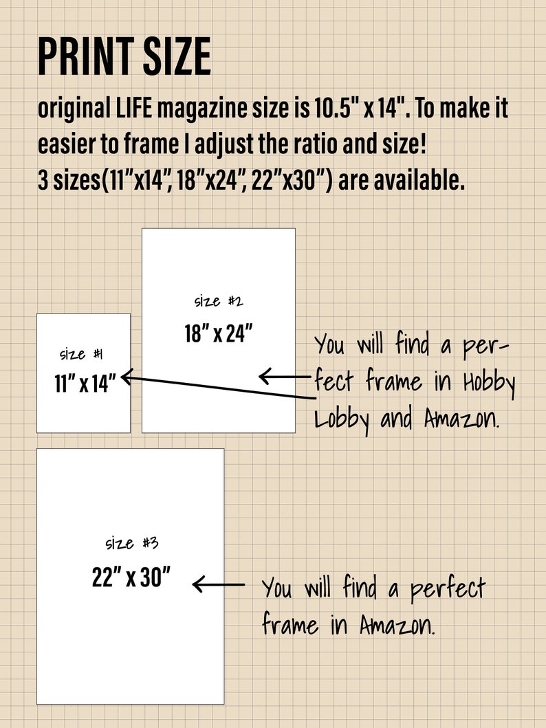 Custom LIFE Magazine Poster (printed Out) - Etsy