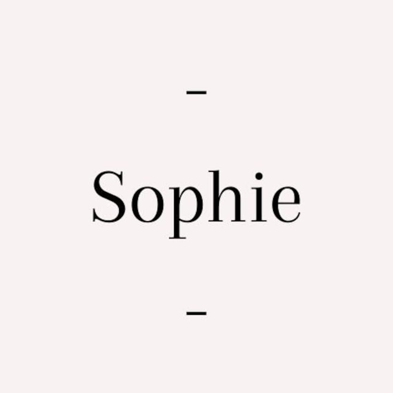 SOPHIE NAME POSTER, Printable Art, Digital Name, Minimalist, Modern ...