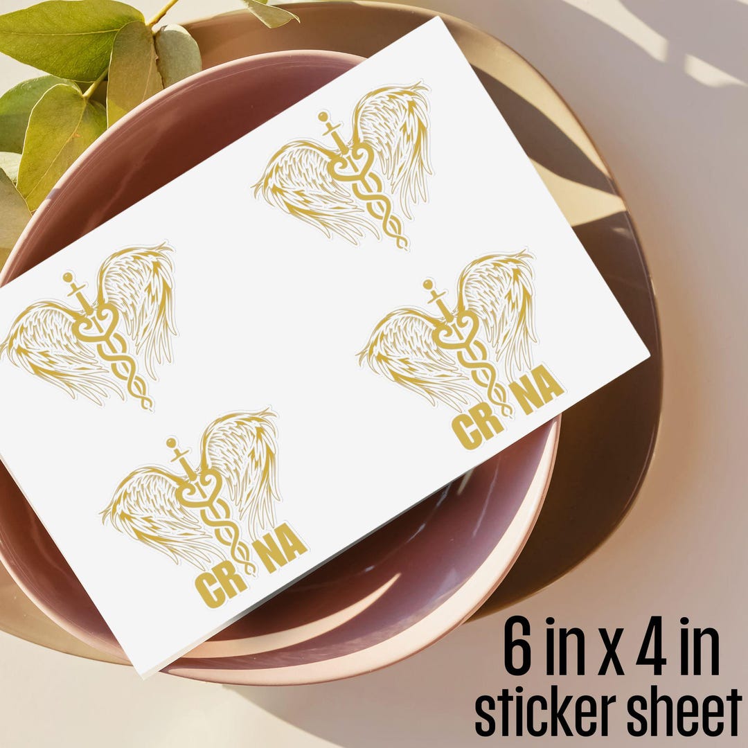 CRNA Master's Degree Graduation Gift, Die Cut Stickers, Nursing School ...