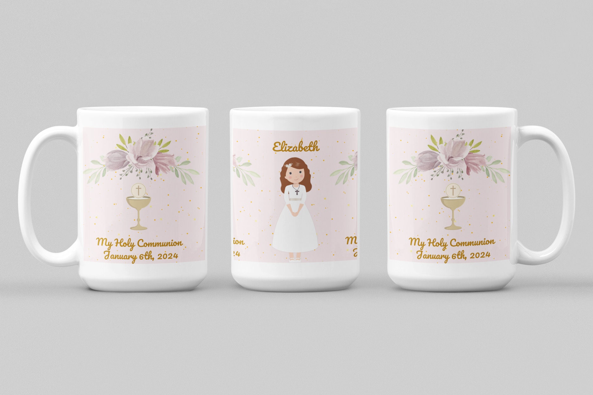 Personalized First Communion Mugs, Confirmation Mugs: Celebrate the ...