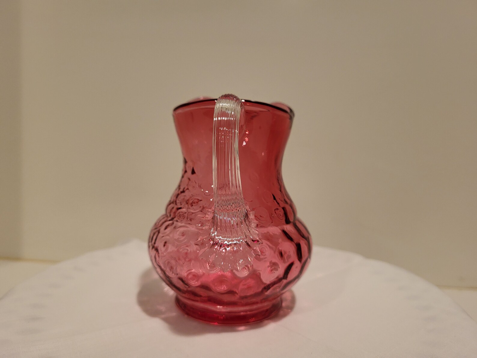 Fenton Glass Ruby Overlay Cased Glass Pitcher Circa 1950s - Etsy