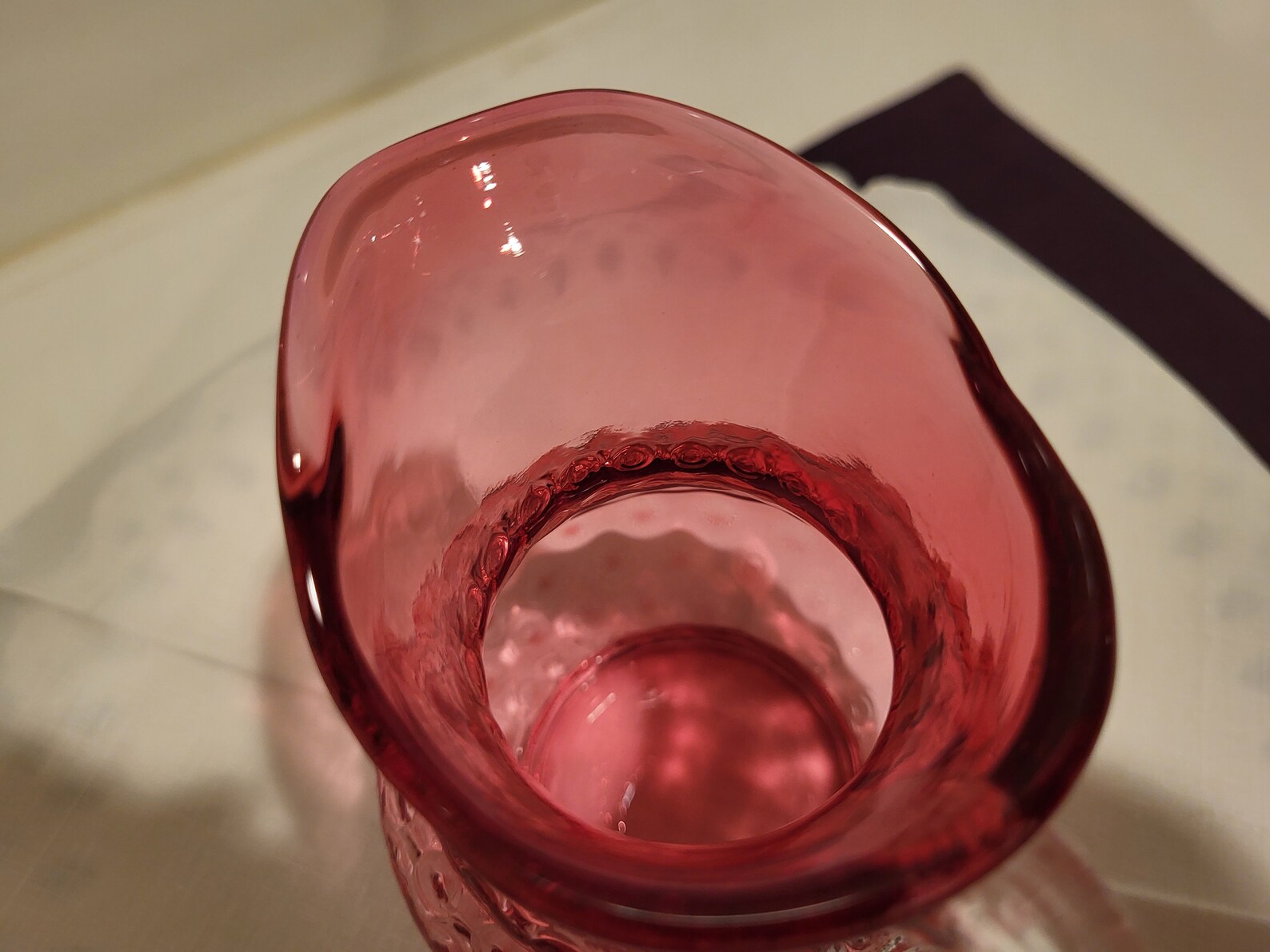 Fenton Glass Ruby Overlay Cased Glass Pitcher Circa 1950s - Etsy