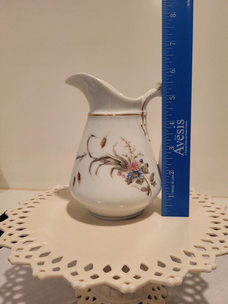 CF Field Haviland Limoges Pitcher Blue and Pink Flowers - Etsy