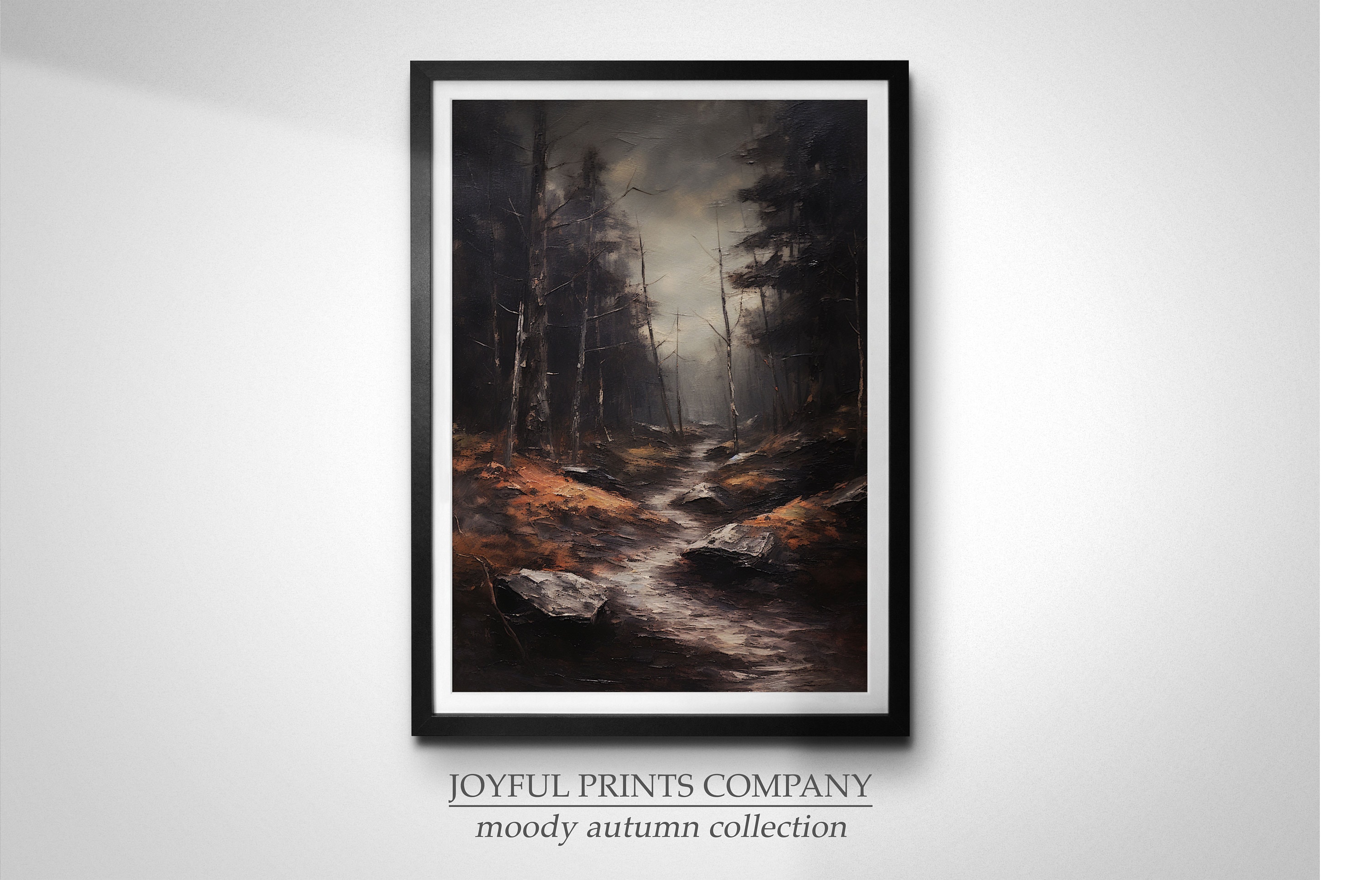 Fall Gallery Wall Art Set Moody Autumn Wall Decor Rustic Fall ...
