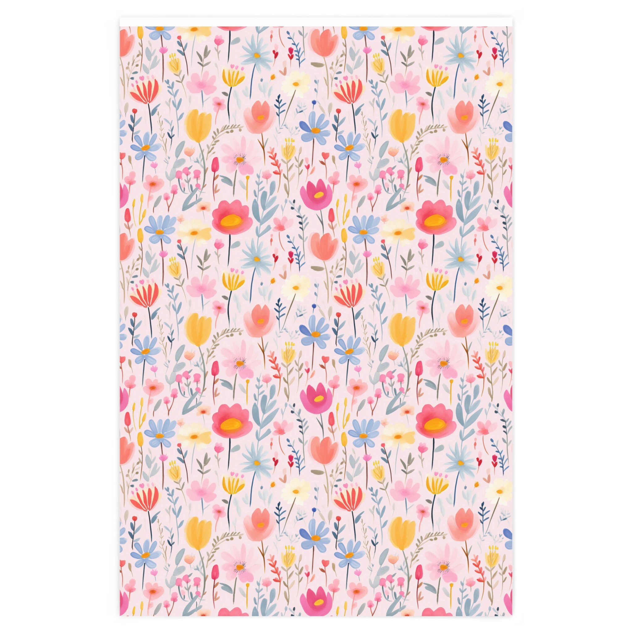 Baby Shower Flower Wrapping Paper for Baby Shower Gift Wrap Floral Gift ...