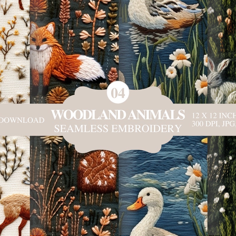 Woodland Embroidery - Etsy