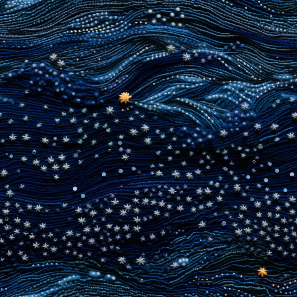 Digital Night Sky Embroidery Seamless File Set of 4 Dark Vibes - Etsy