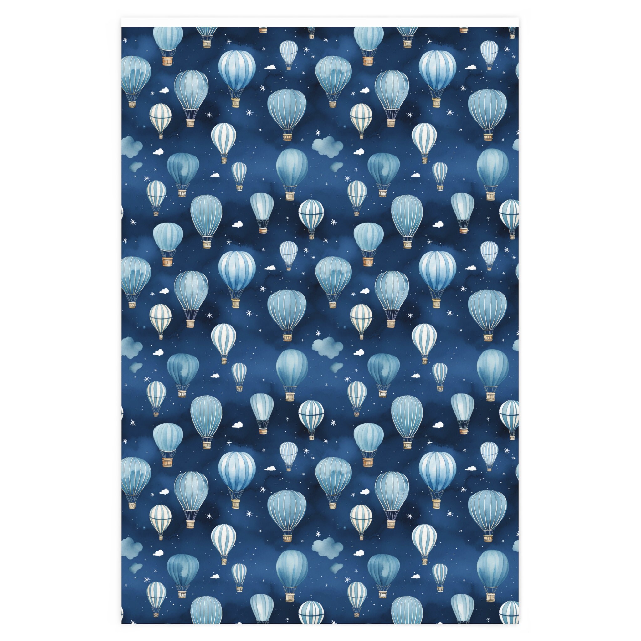 Baby Shower Hot Air Balloon Wrapping Paper for Baby Shower Gift Wrap ...
