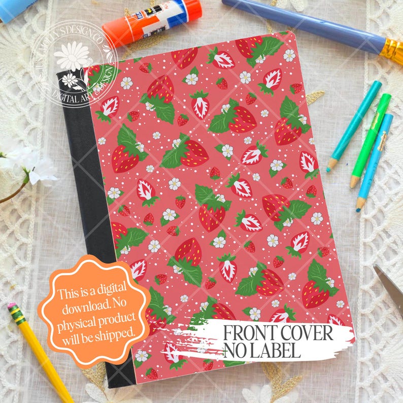 Printable Composition Notebook Cover PNG Download File Back to School ...
