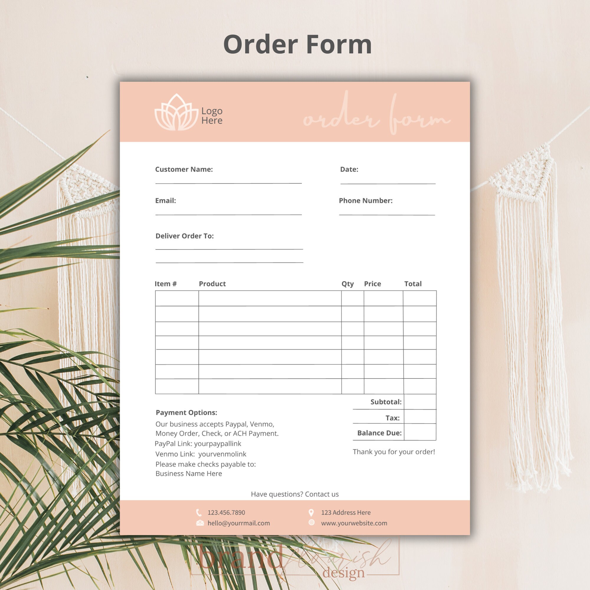 Small Business Admin Form Set Printable or Digital Forms Invoice Form ...