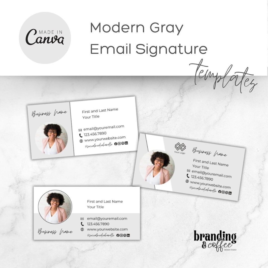 Small Business Email Signature Templates Great for Gmail and Outlook ...