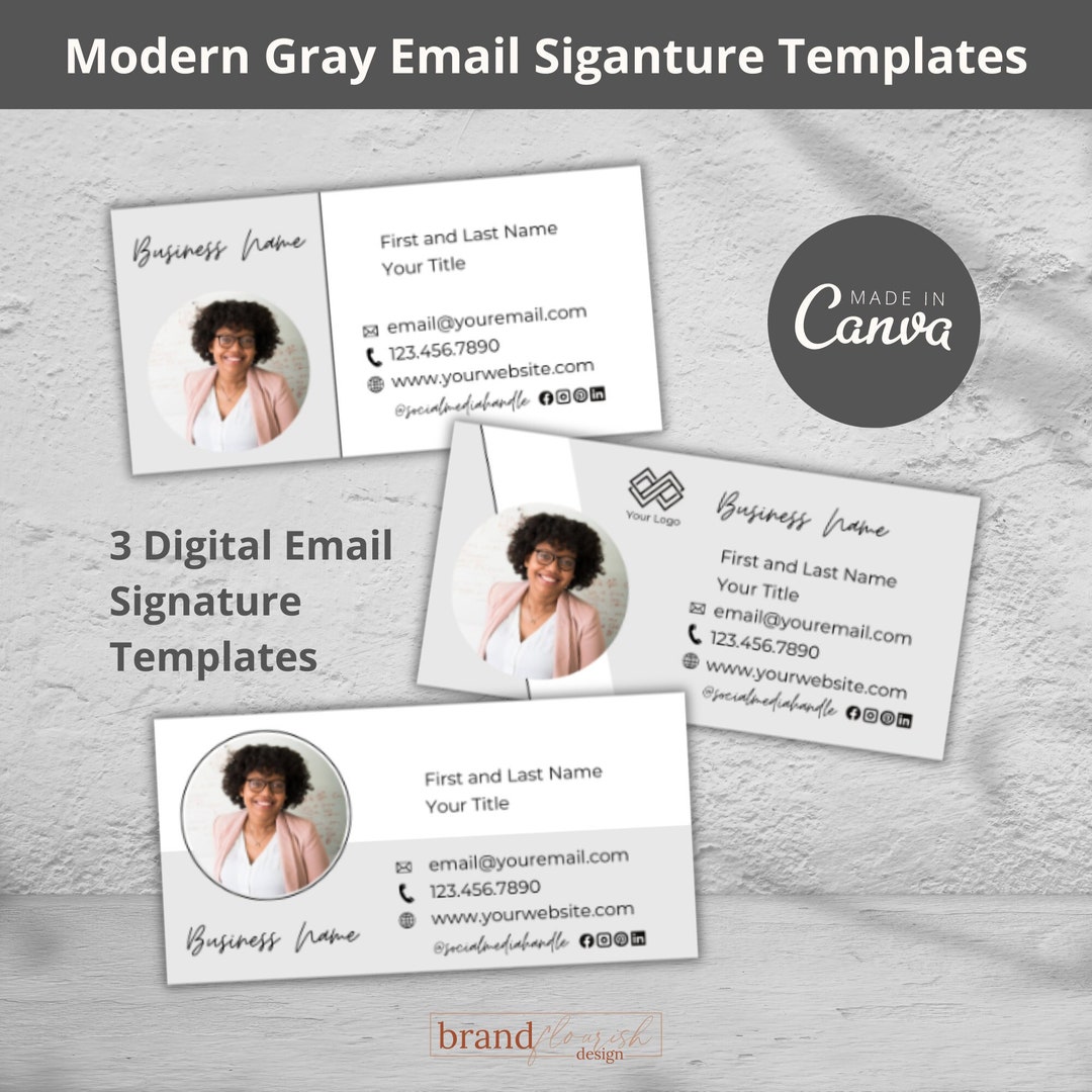 Small Business Email Signature Templates Great for Gmail and - Etsy