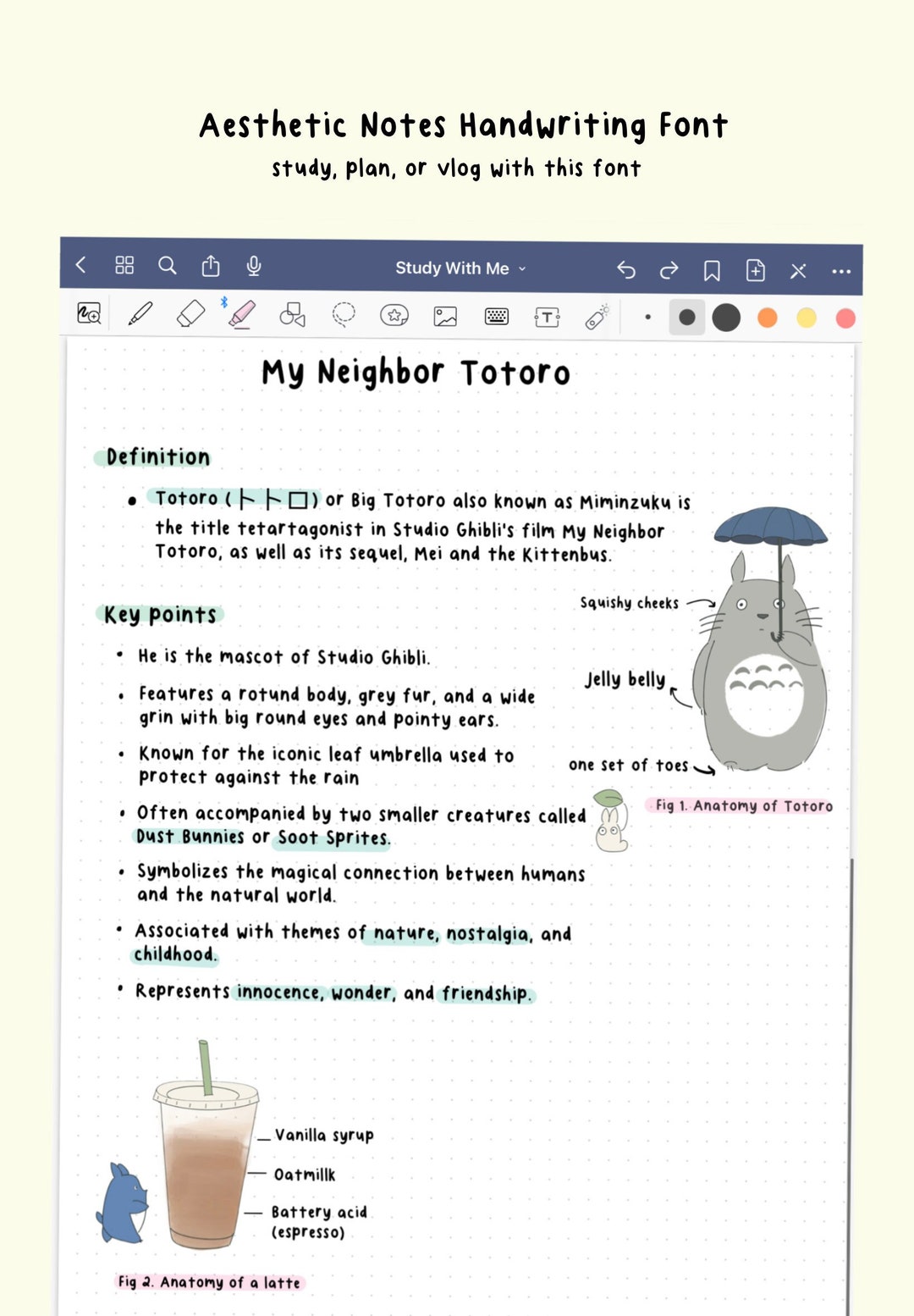 Cozy and Neat Handwriting Fonts- 3 Note-taking Fonts Bundle- Aesthetic ...