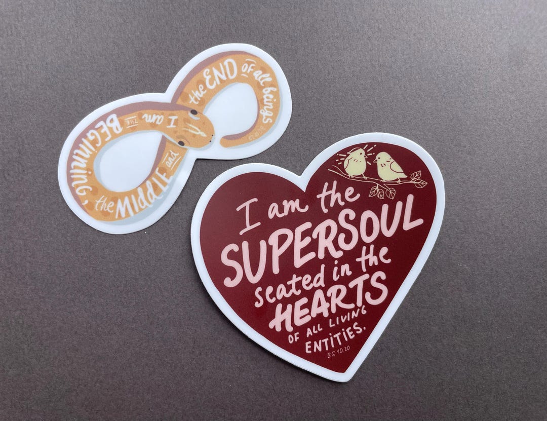 Stickers Bhagavad-gita Verse 10.20 Krishna Wisdom Spiritual Knowledge ...