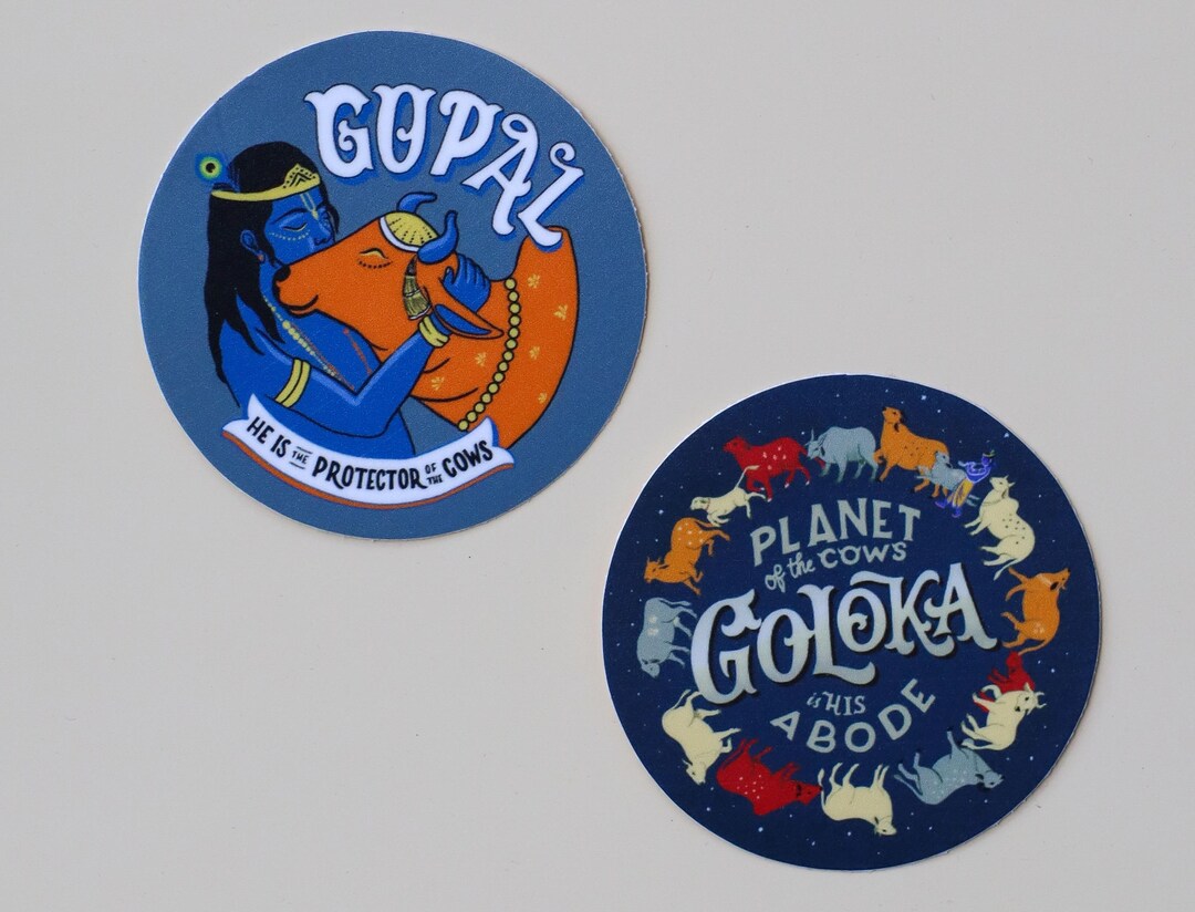 Stickers Gopal & Goloka Krishna - Etsy