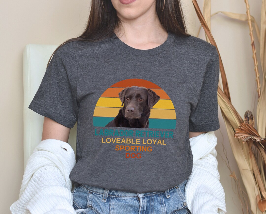 Chocolate Labrador Retriever Shirt Gift for Dog Lovers, Labrador ...
