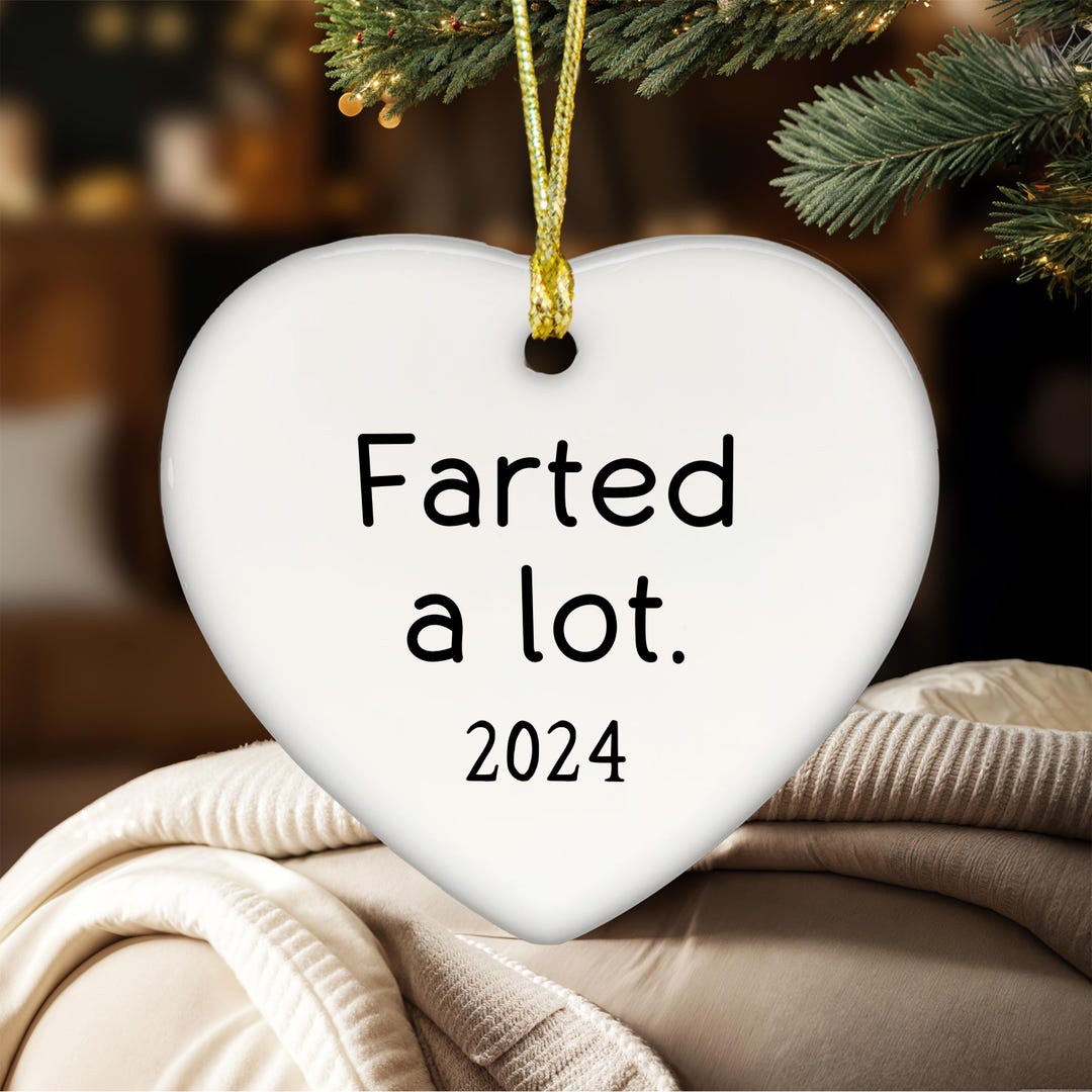 Farted Christmas Ornament, Gift for Fart Lover, Fart Gift, Funny ...