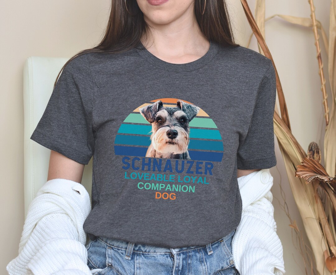 Miniature Schnauzer T-shirt, Cute Schnauzer T-shirt, Schnauzer Mom ...