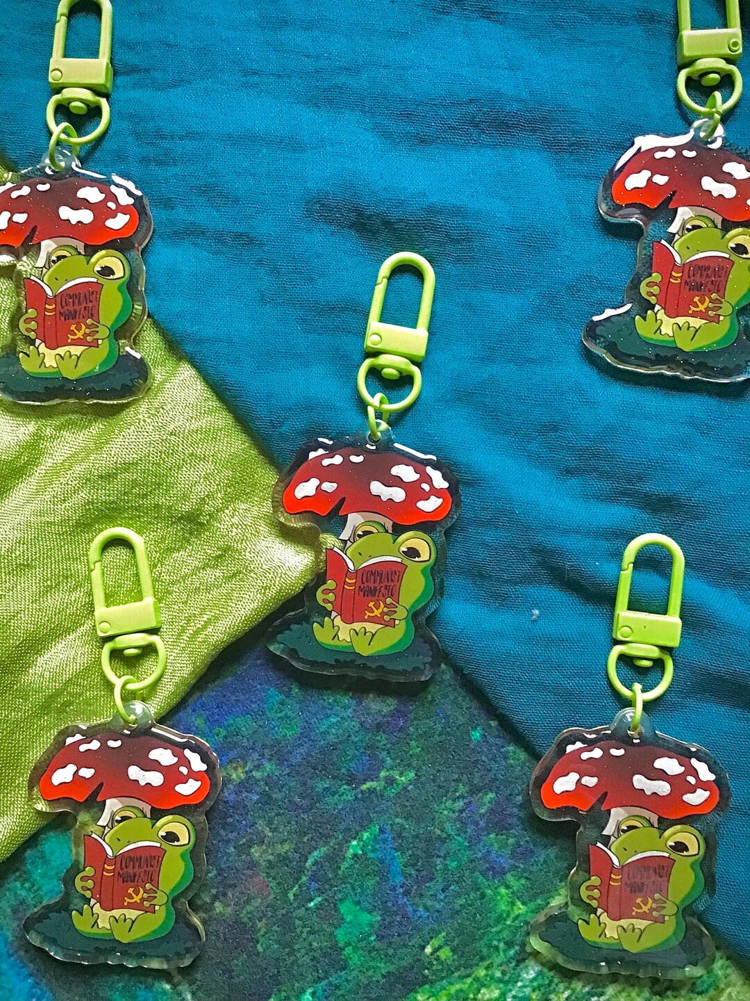 Communist Frog Double Side Keychain - Etsy