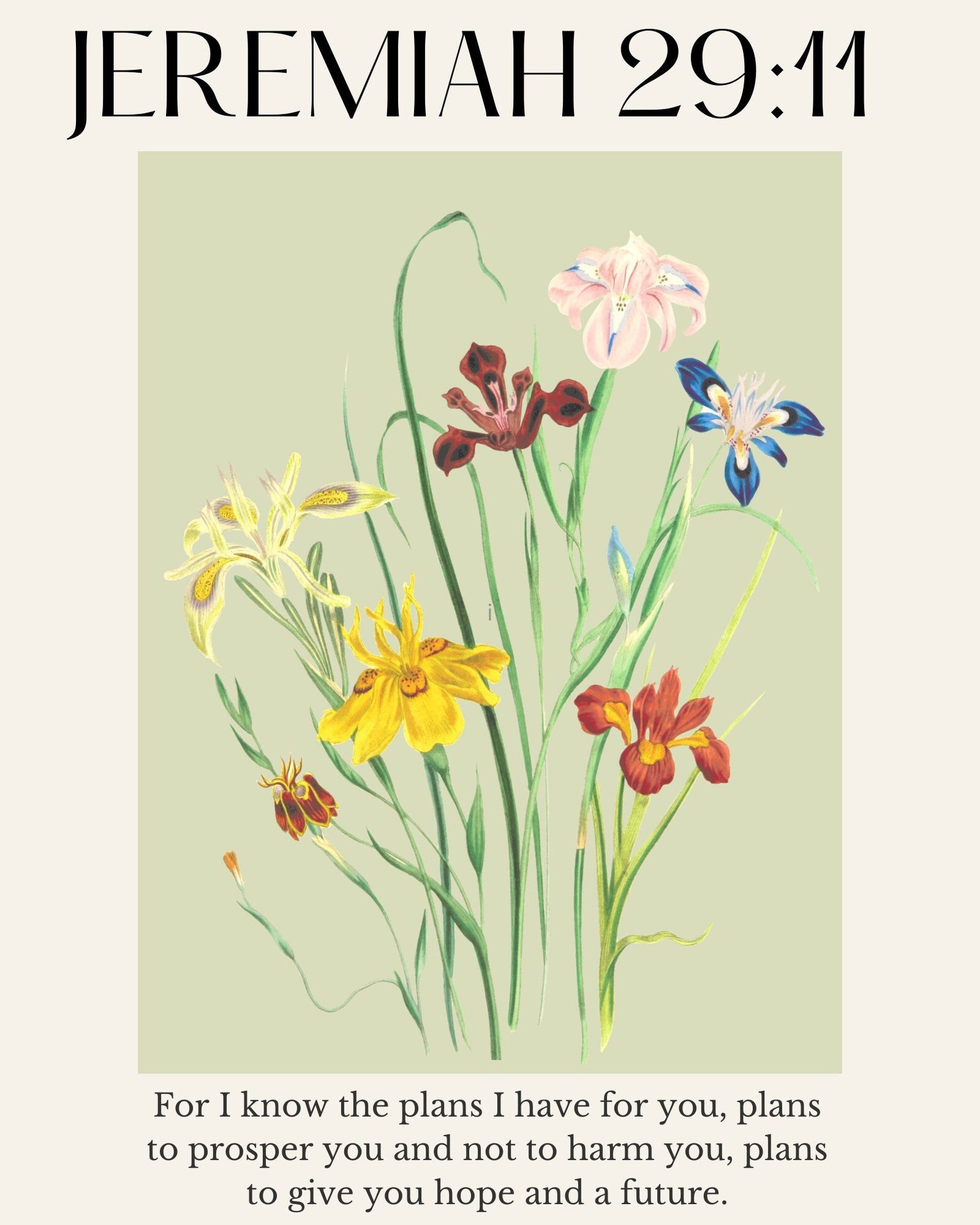 Jeremiah 29:11 Digital Print - Etsy