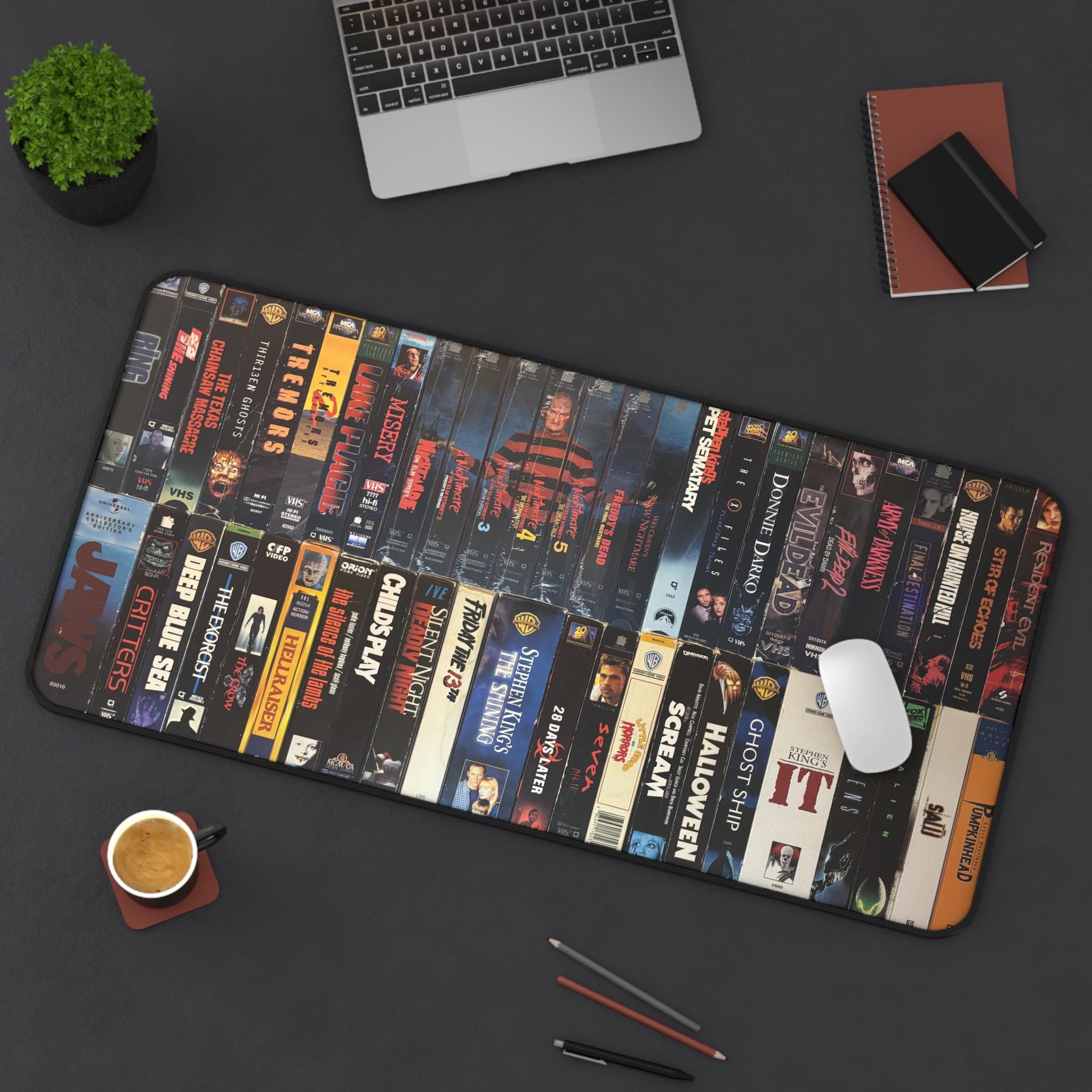 Retro Horror Movie Desk Mat - Custom Foster - Two Sizes - Please Choose ...