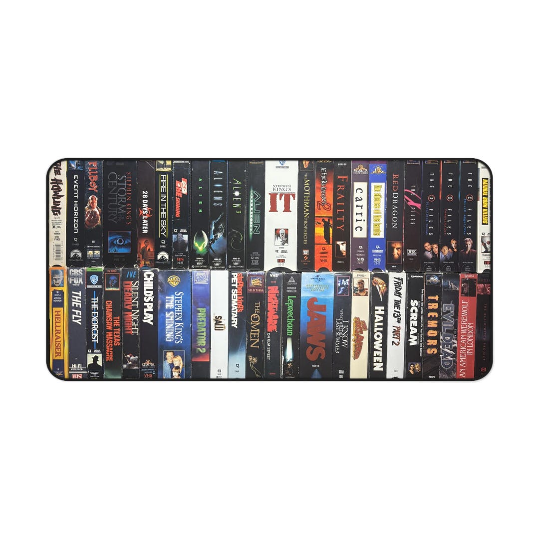 Horror VHS Desk Mat Custom Jamos - Etsy